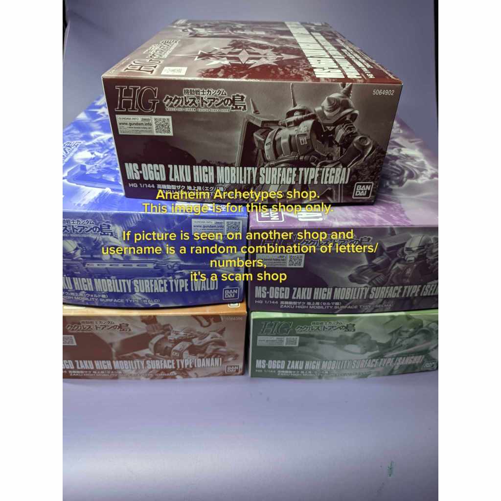 Premium Bandai Southern Cross Corps High Mobility Zaku set ( Egba ...