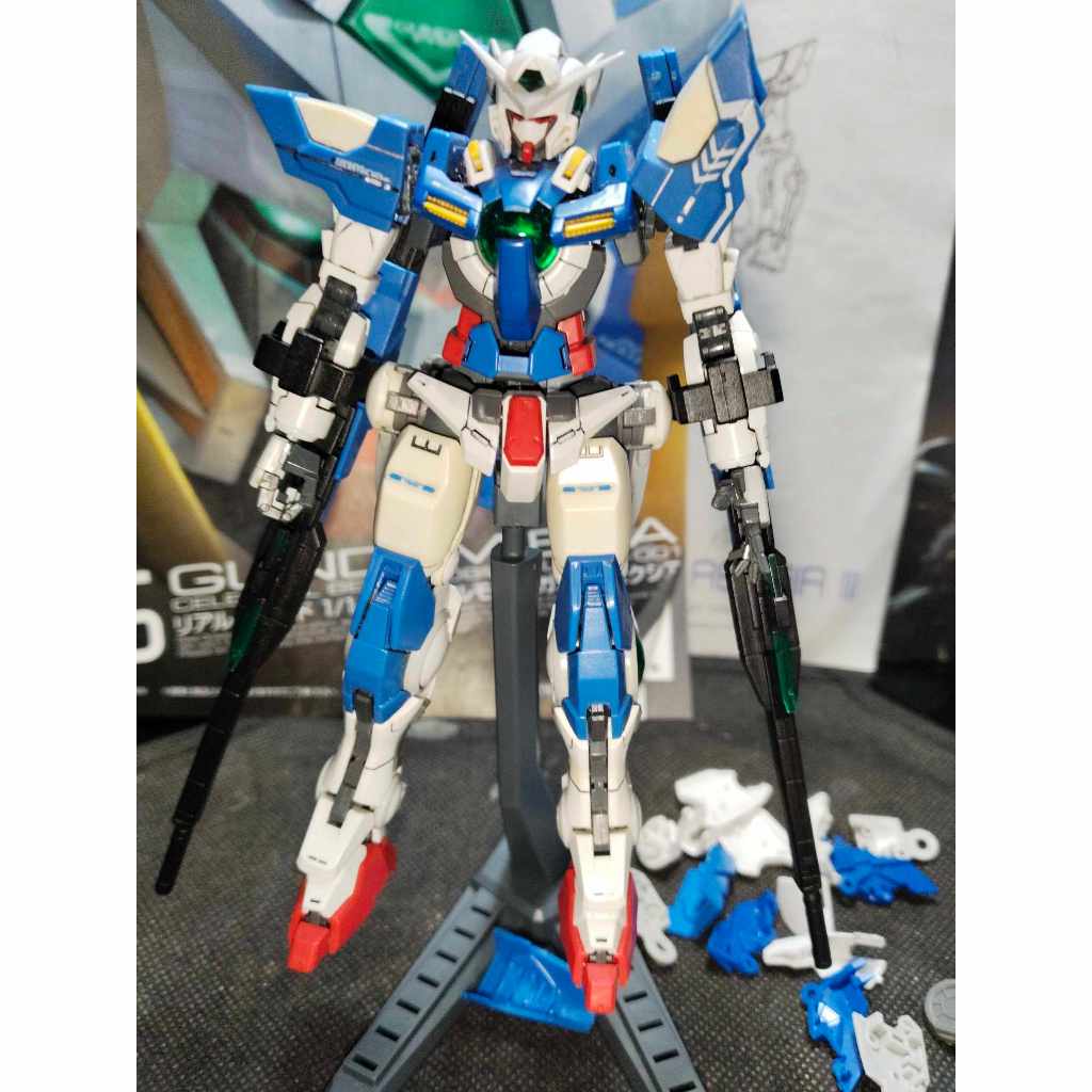 Gundam RG Exia With repair kit 1/144 built already | Shopee Philippines