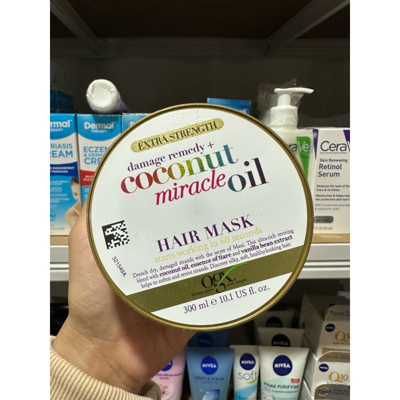 Authentic OGX extra strength damage remedy + coconut miracle oil hair ...