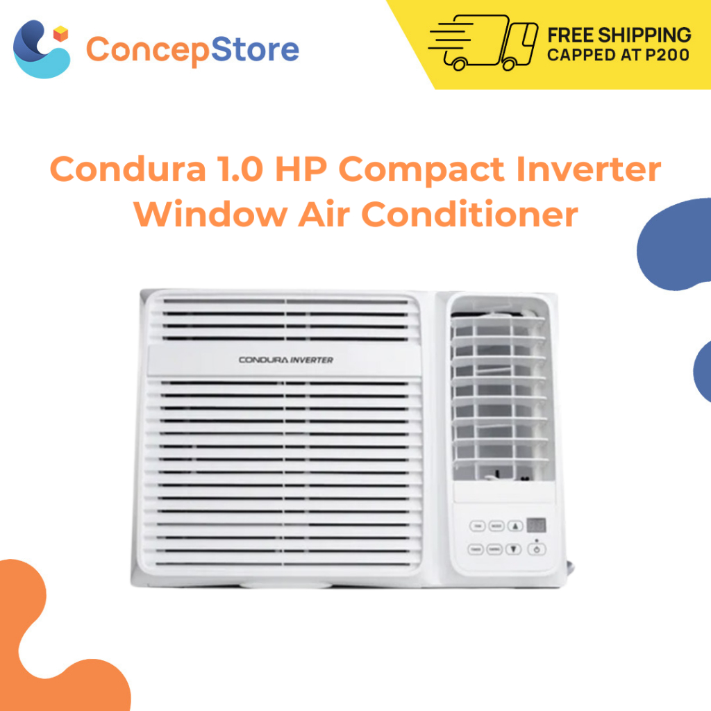 Condura 1.0 HP Compact Inverter Window Air Conditioner | Shopee Philippines