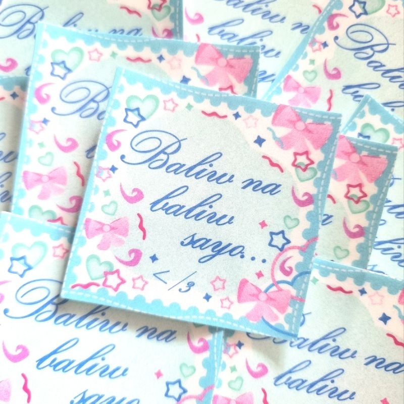 Baliw na Baliw Sayo Waterproof and Matte- Laminated Sticker | Shopee ...