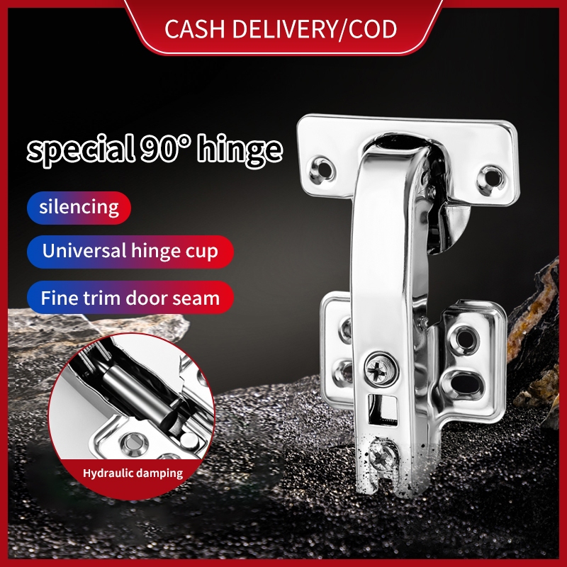 90° Hydraulic Buffer Hinge for Swing Doors - Manganese Steel with ...