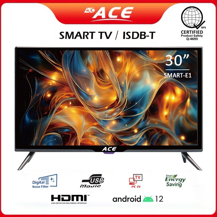 ACE 30" Smart-E1 ISDB TV Model: LED-707 | Shopee Philippines