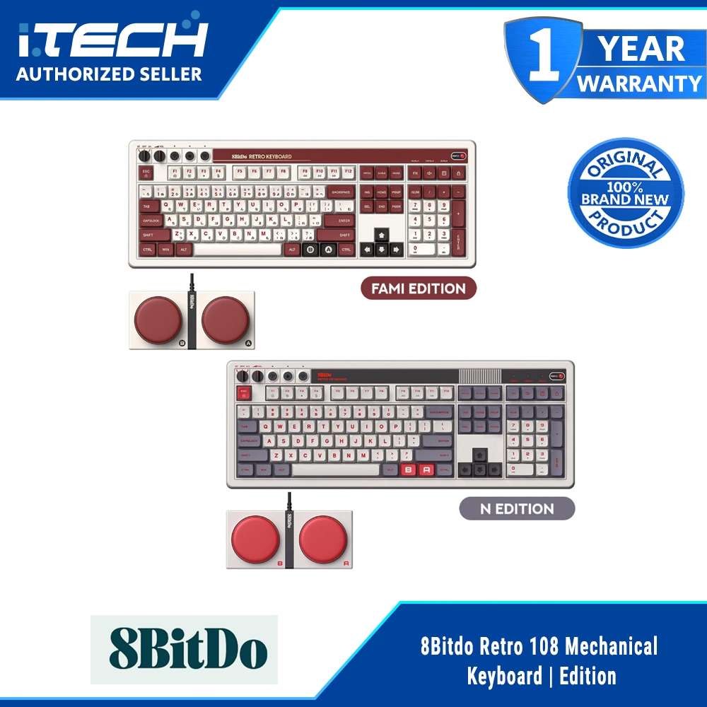 8Bitdo Retro 108 Mechanical Keyboard | Edition | Shopee Philippines