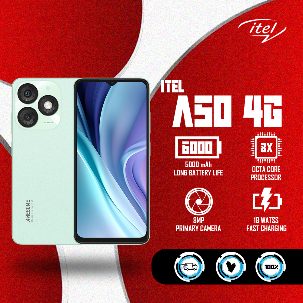 A50 RAM 8GB +ROM 64GB | 6.6" Big Screen | 5000mAh Big Battery Support ...