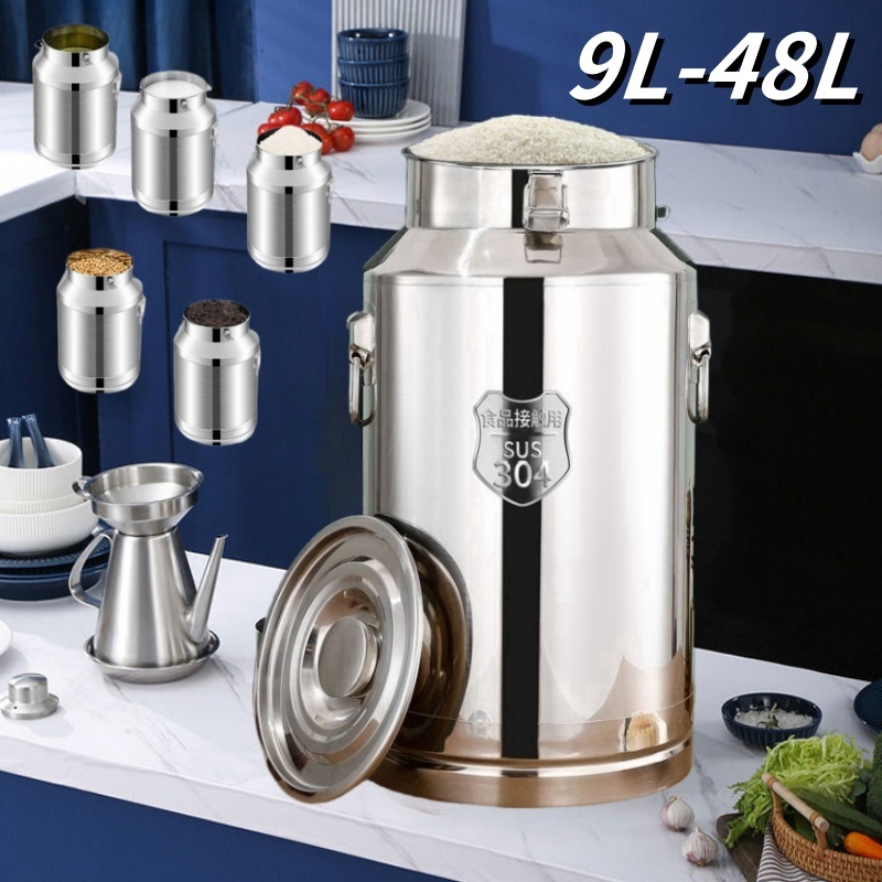 stainless rice dispenser aesthetic 25 kg /10kg/5kg/20kg capacity rice ...