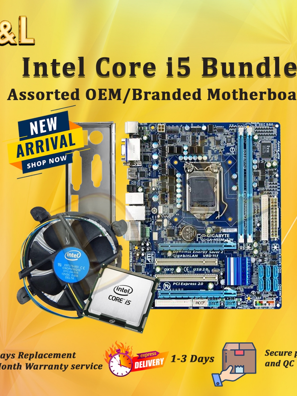 Gaming Bundle Package Intel i5 1st gen/6th Gen (motherboard/Heatsink ...