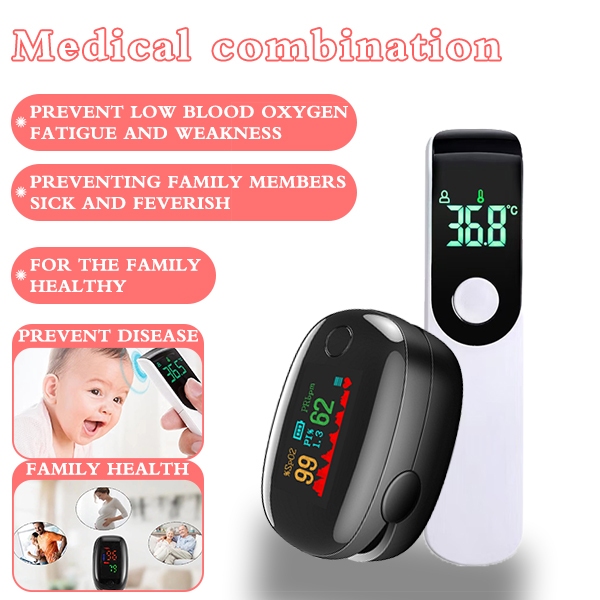 Portable Finger Pulse Oximeter and Digital Infrared Forehead ...