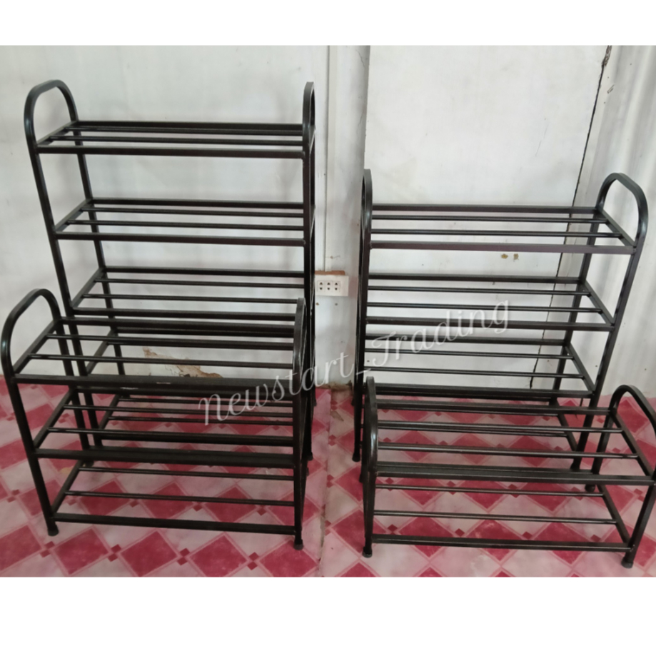 HEAVY DUTY METAL SHOE RACK ORGANIZER 5/4/3/2 LAYERS- (FULLY ASSEMBLE ...