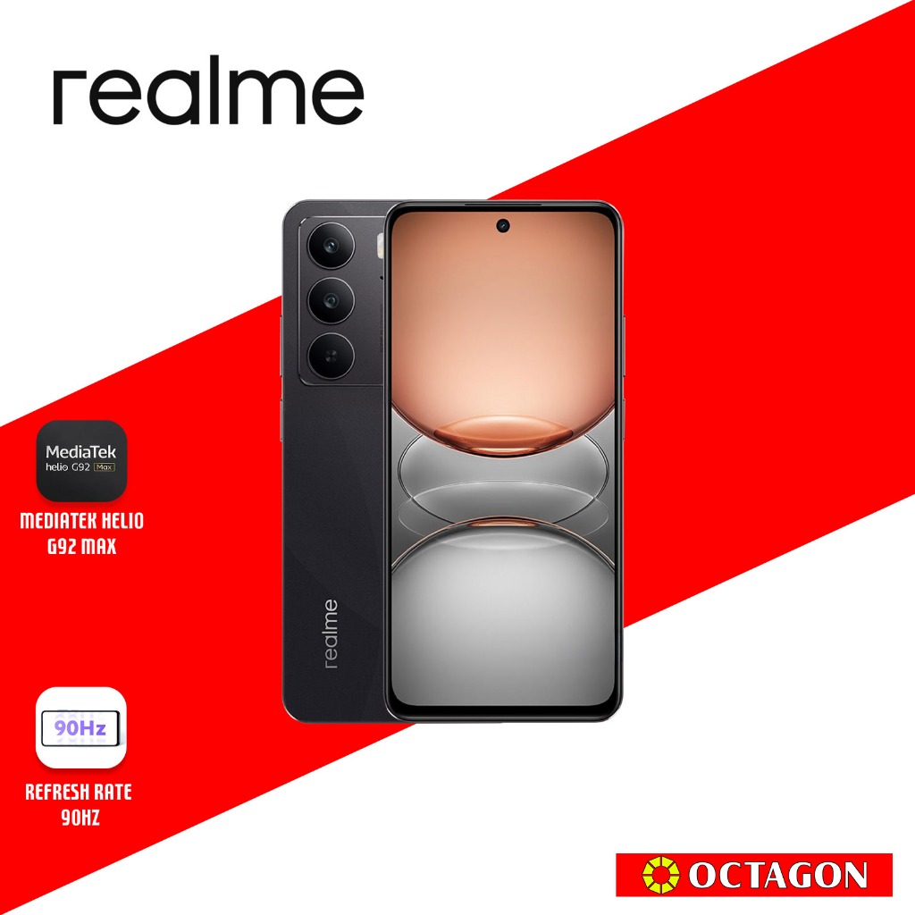 REAL ME C75 8GB 128GB STORM BLACK | Shopee Philippines