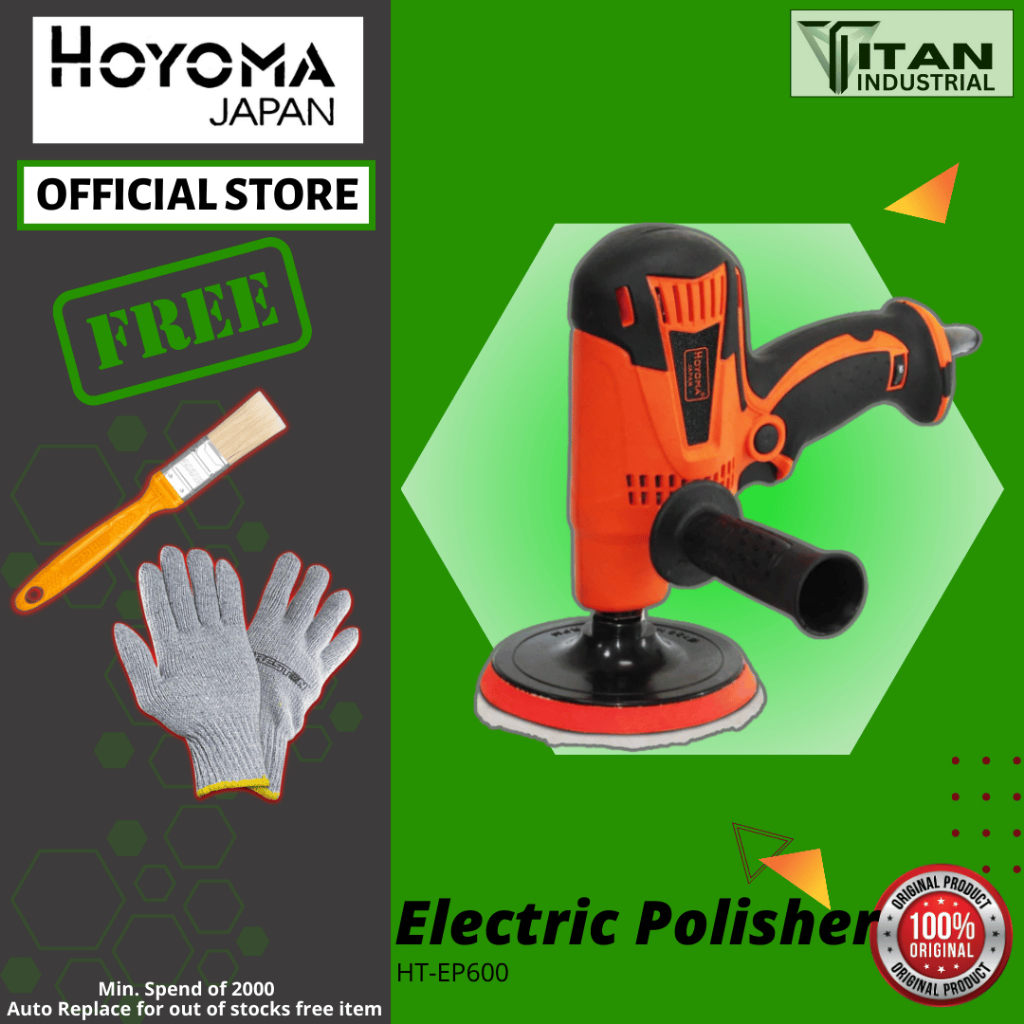 HOYOMA Electric Polisher HT-EP600 • Tm ss | Shopee Philippines