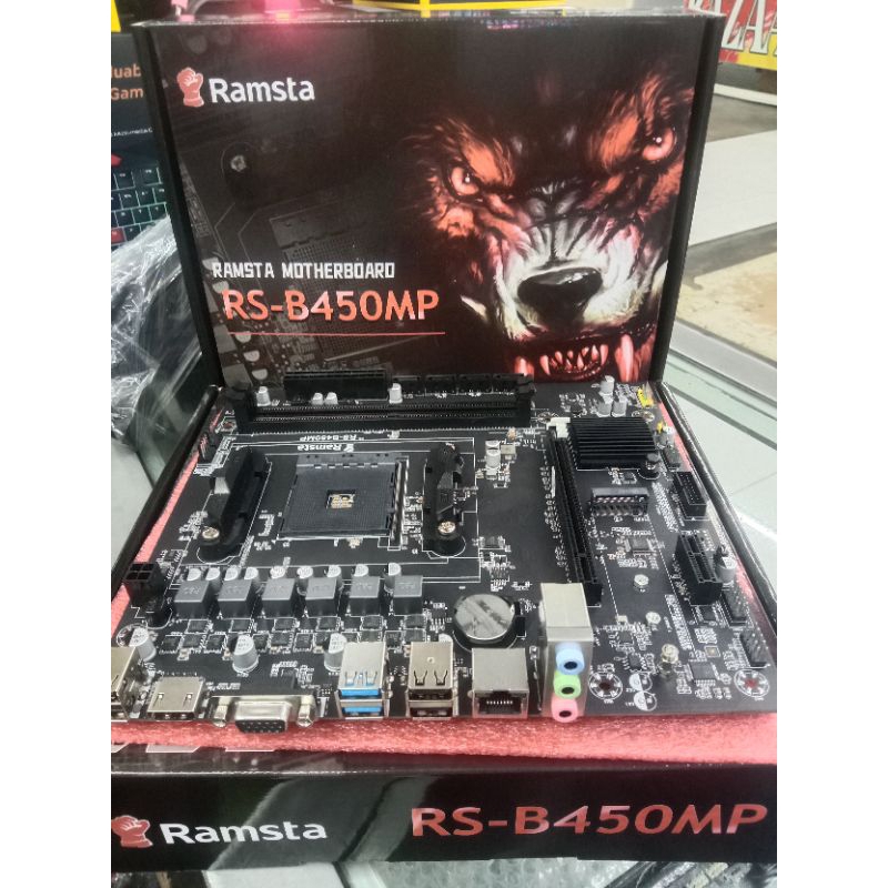 Motherboard Ramsta Rs-B450mp Socket Am4 Hdmi Ready for Ryzen 3 5 7 ...
