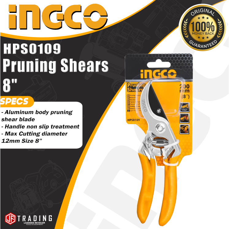 INGCO Pruning Shears 8" 200mm Aluminum HPS0109 | Shopee Philippines