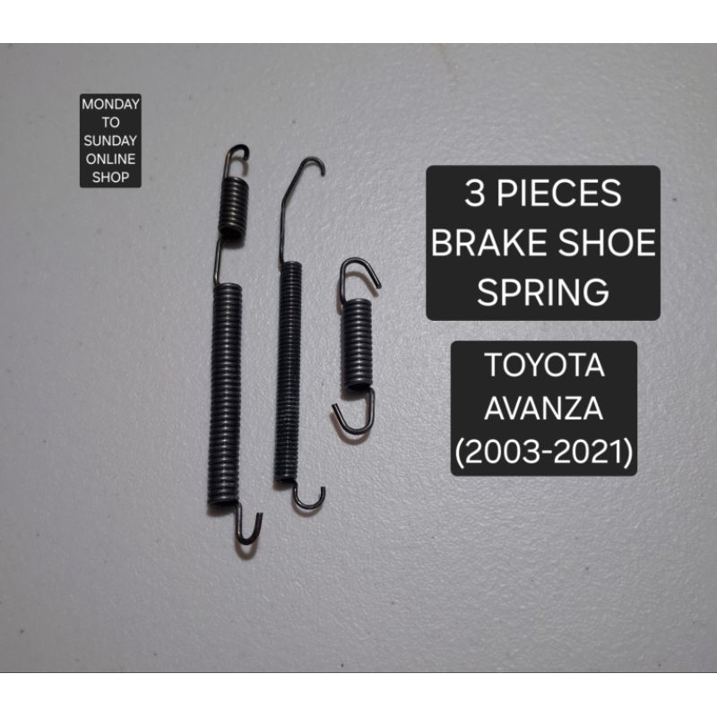 3 Piecs Brake Shoe Spring for Toyota Avanza | Shopee Philippines