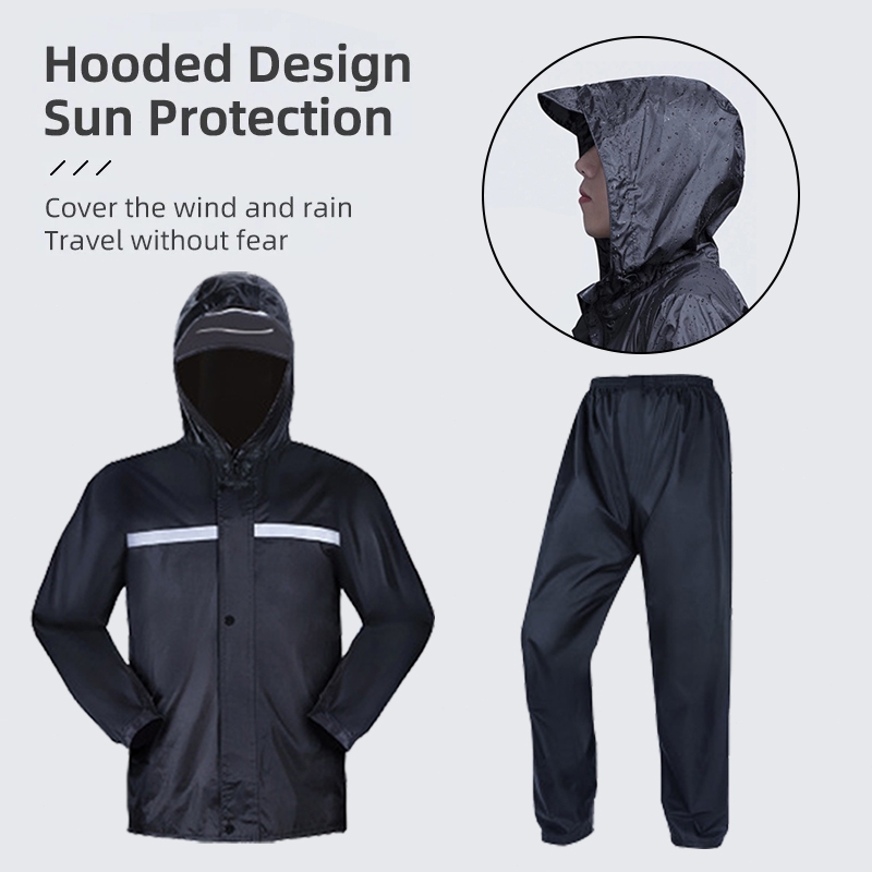 Reflective Raincoat Set Adult Rain Coat for Motorcycle kapote Rain Coat ...