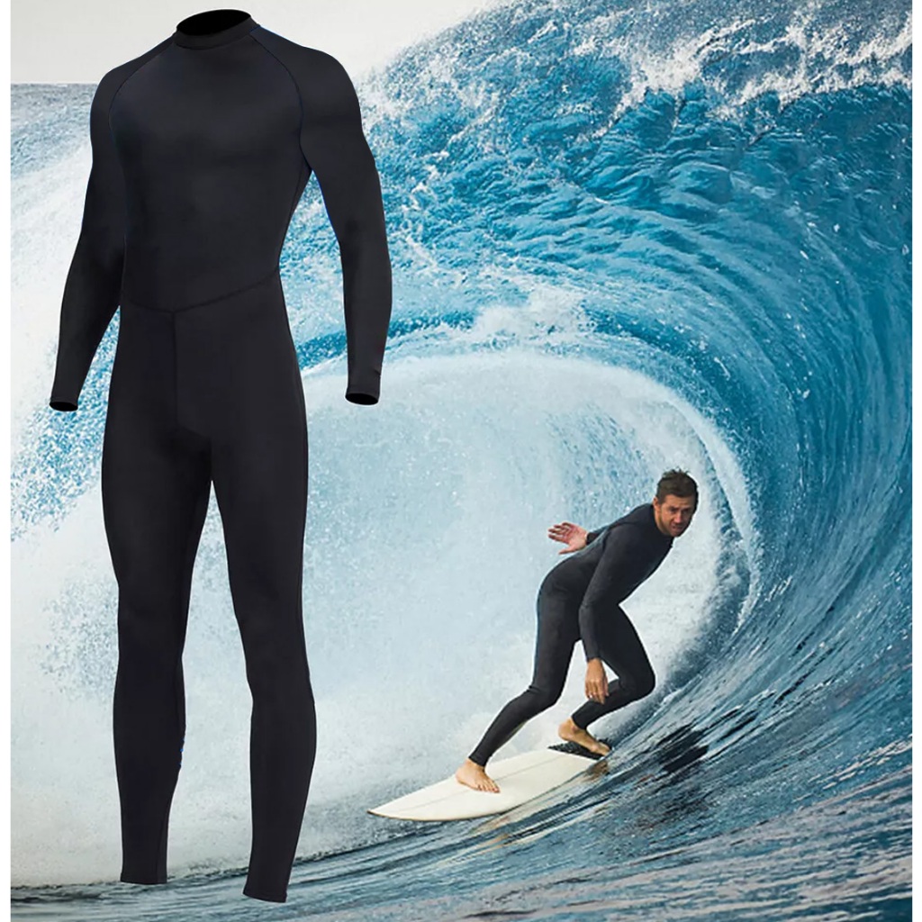 RAINBOW one piece with half zipper swimsuit overall L/S pants dive surf ...