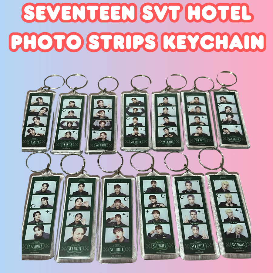SEVENTEEN SVT HOTEL PHOTOSTRIPS KEYCHAIN | Shopee Philippines