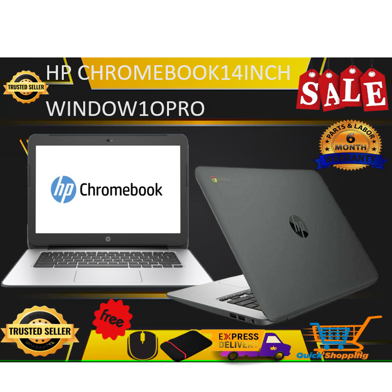 Restored HP Chromebook 14 G4 Intel Celeron N2840 2.16GHz 4GB 16GB, Black/Silver (G4 ...