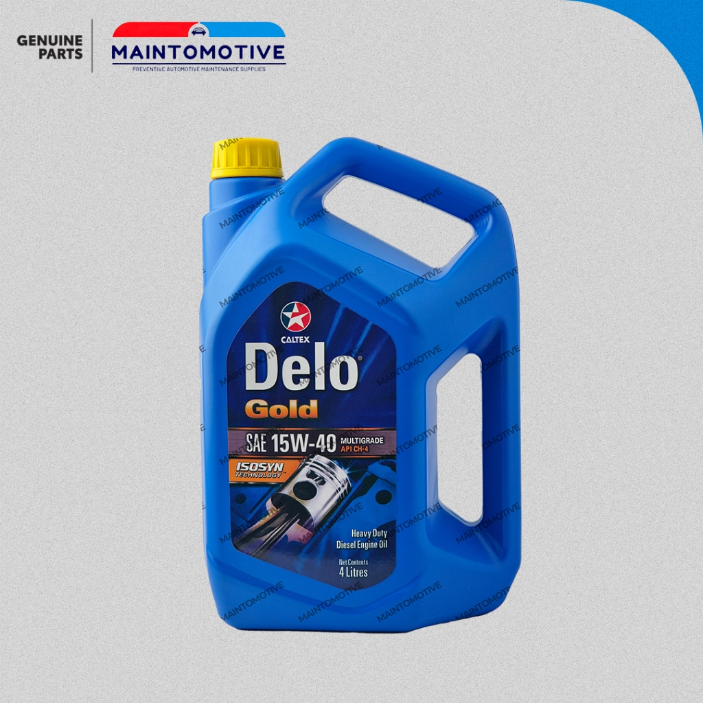 Delo Gold 15W-40 Heavy Duty Diesel Engine Oil | 4 Liters | Shopee Philippines