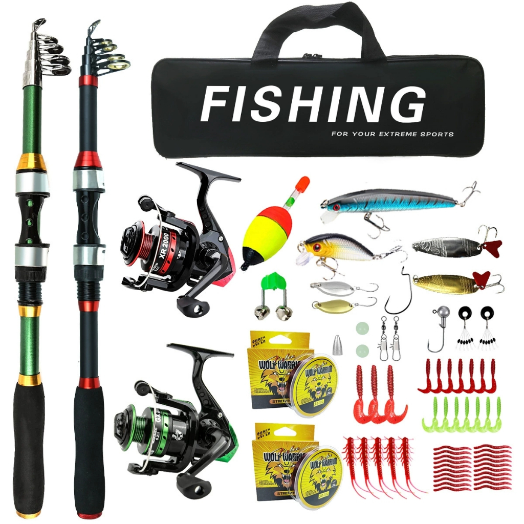 Fishing rod set original fishing rod and reel set fishing rods full set ...