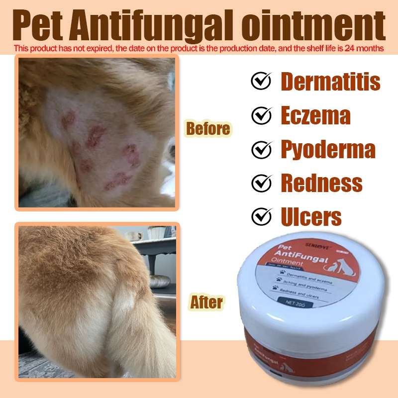 SENLOVE Dog Skin Disease Medicine Ointment For Skin Allergy Ringworm ...