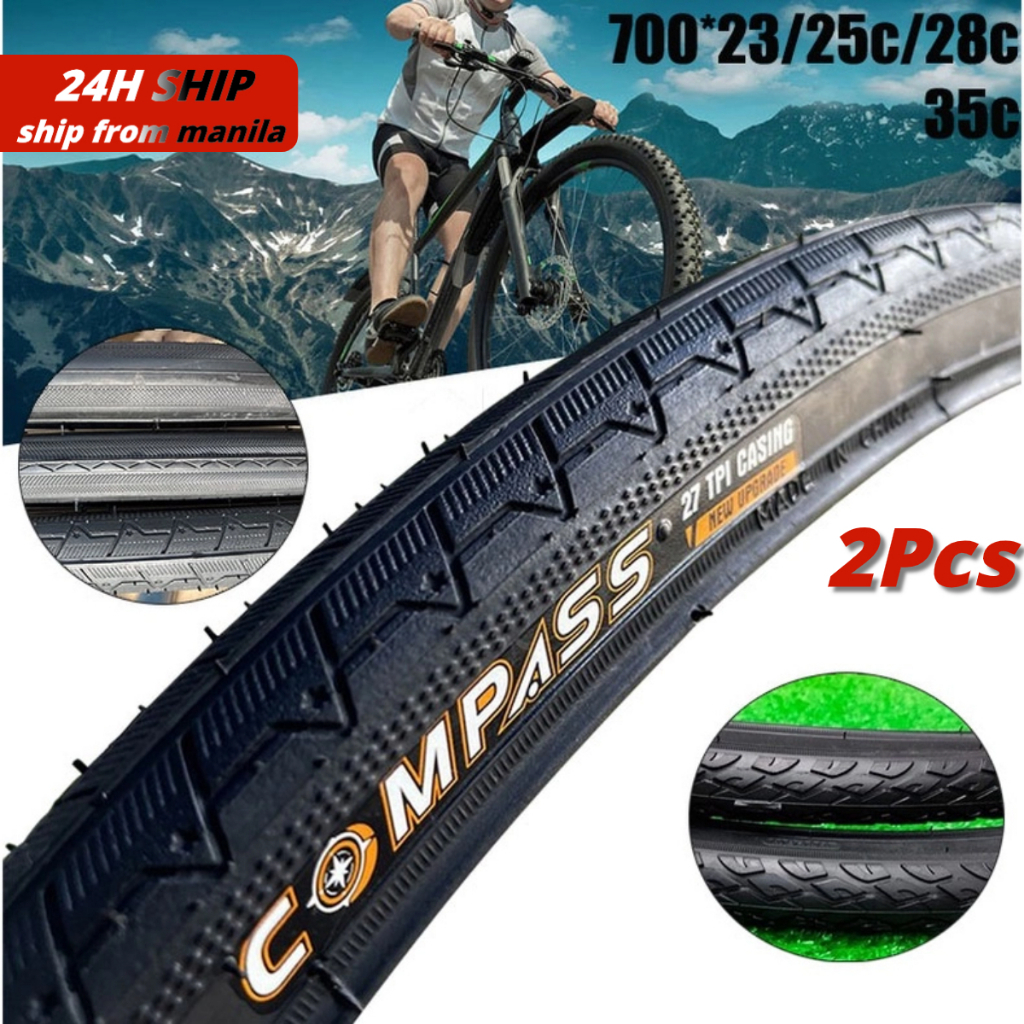 COMPASS Road Bike Tire 700*23/25/28/35/38c 700c Non-slip Ultralight ...