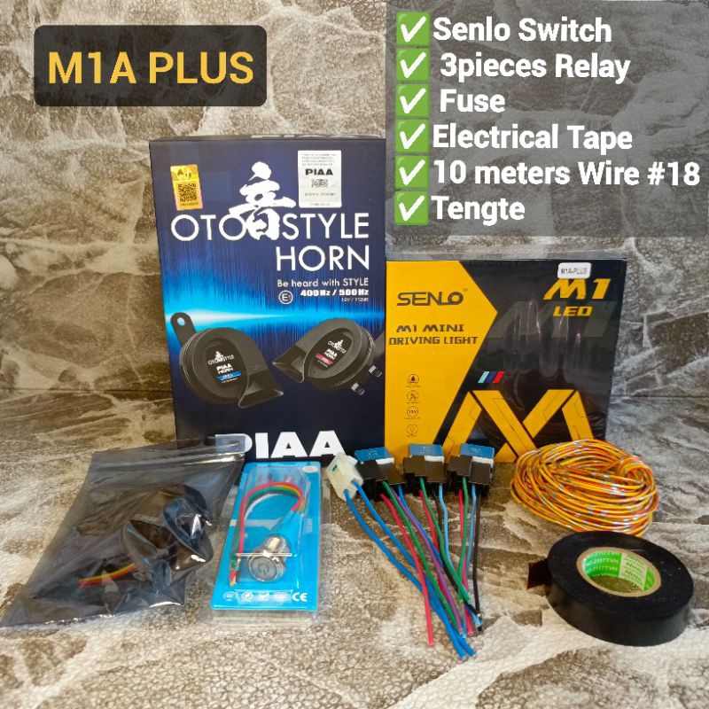 SENLO M1A-PLUS 60 WATTS MDL SET & ORIGINAL PIAA HORN | SENLO SWITCH ...