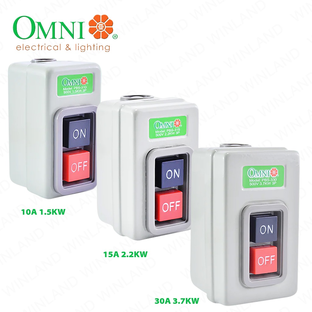 Omni by Winland Power Safety Push Button Switch for Direct Closing ...