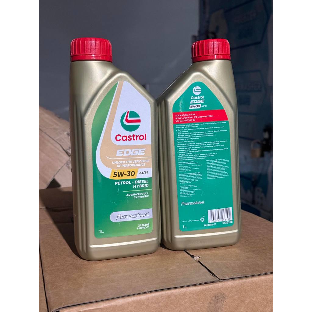 CASTROL EDGE 5W-30 1 LITER BOTH GASOLINE AND DIESEL & FULLY SYNTHETIC ...