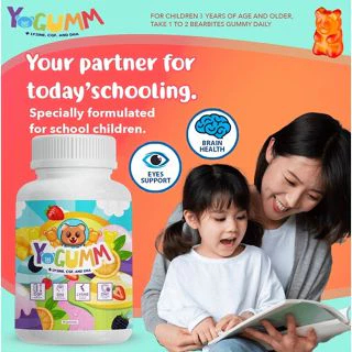 Yogumm Vitamins for Kids Make Kids Smart Brain Booster Memory ...