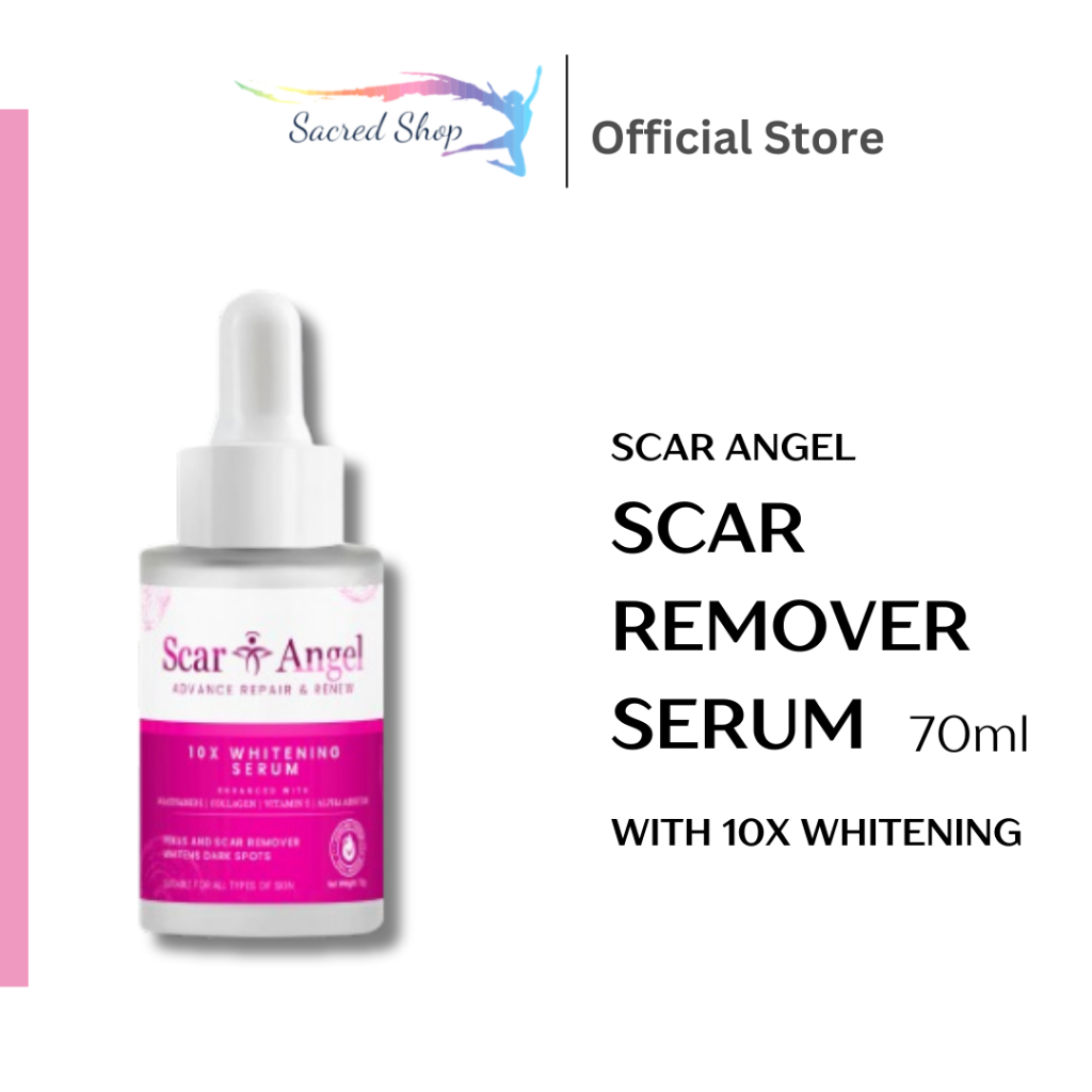 Scar Angel Scar Remover Serum with Niacinamide, Vitamin E & Collagen ...