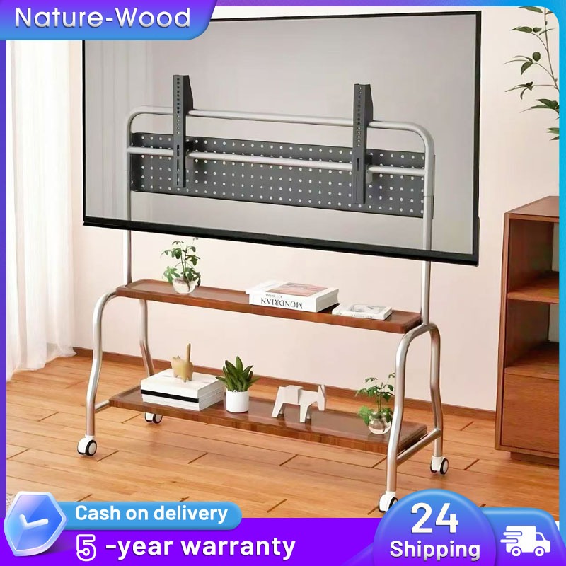 TV stand Floor stainless steel TV bracket wall-mounted TV floor stand ...