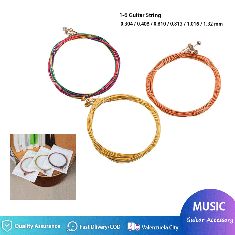 6pcs/set Guitar String for Guitar Strings Steel Wire Classic Acoustic ...