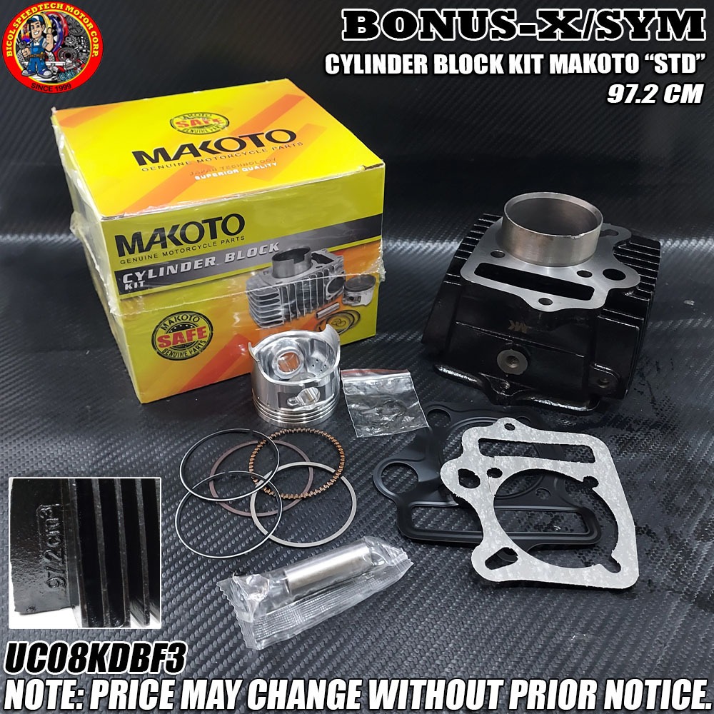 BONUS-X/SYM 100 CYLINDER BLOCK KIT STD MAKOTO MADE IN TAIWAN (67.2 CM ...