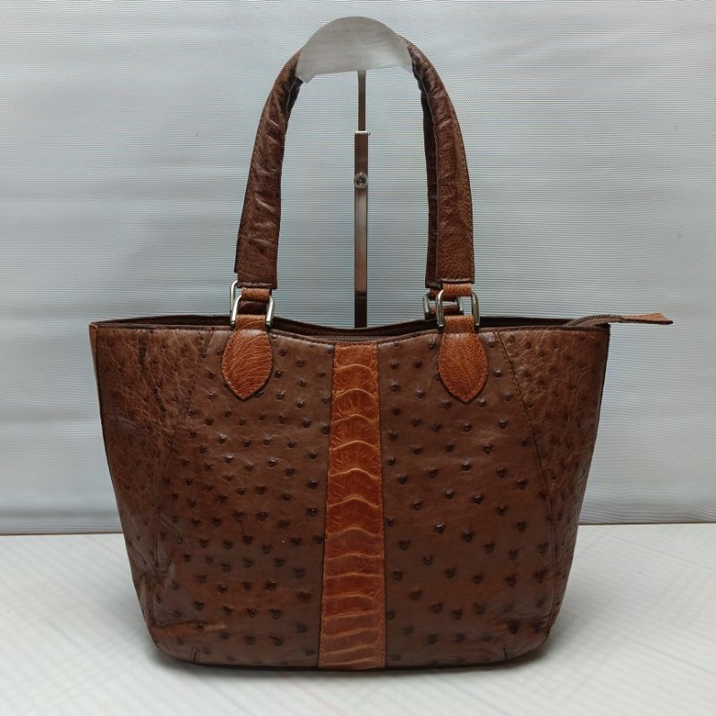 AnkhJet Vintage Ostrich Leather Handbag Japan Surplus | Shopee Philippines