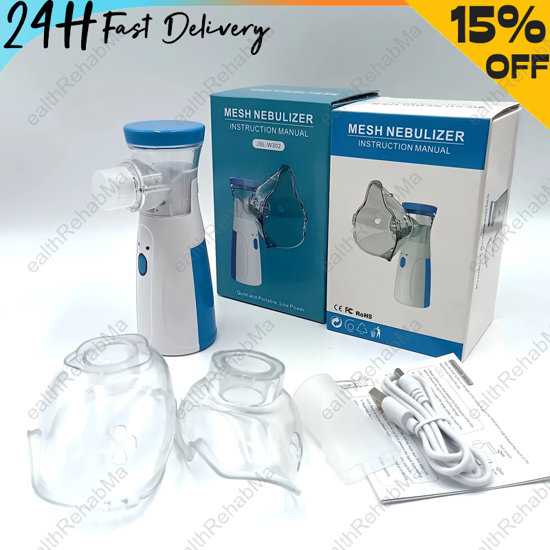 HealthRehabMart Portable Nebulizer Rechargeable for Asthma Relief Fast ...