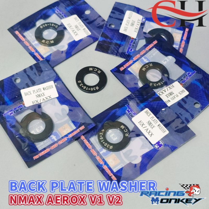 ⚠️⚠️⚠️RACING MONKEY BACK PLATE WASHER NMAX V1 /NMAX V2/AEROX | Shopee ...
