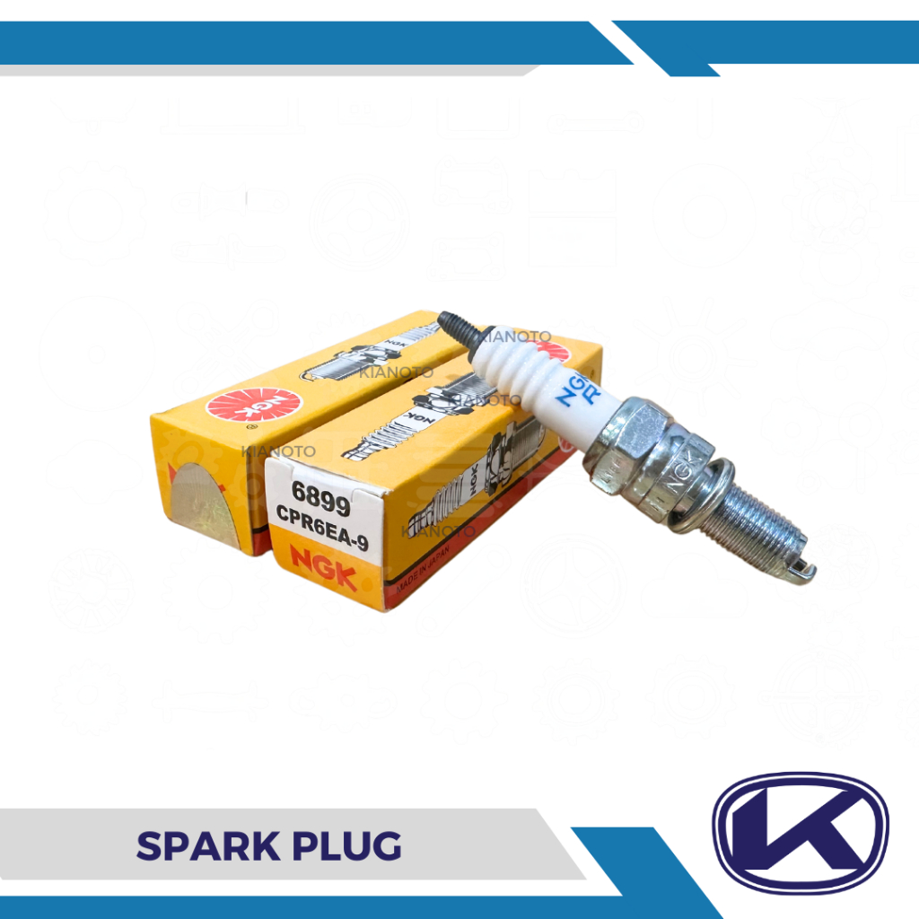 Japan Spark Plug CPR6EA9 CPR6EA-9 For XRM 125/ WAVE 125/ DASH 110/ RS ...