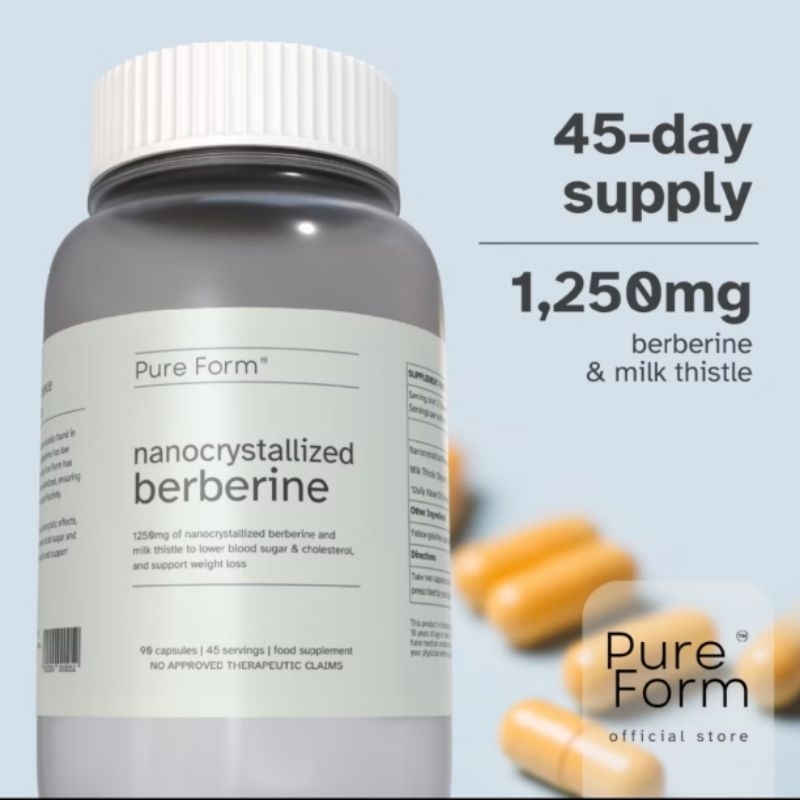 Pure Form Nanocrystallized Berberine, 90capsule | Shopee Philippines