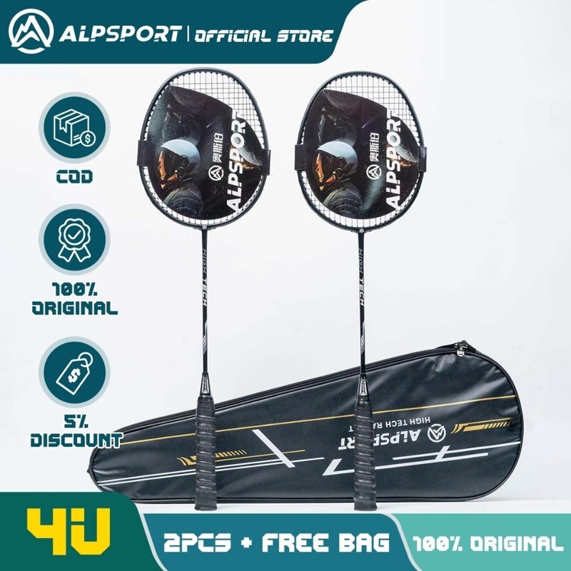 ALP RR 4U 25LBS Badminton Racket Original Design Carbon Fiber ...