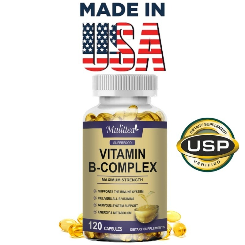 Mulittea Vitamin B Complex Capsules Reduce Stress, Ease Mood and Boost ...
