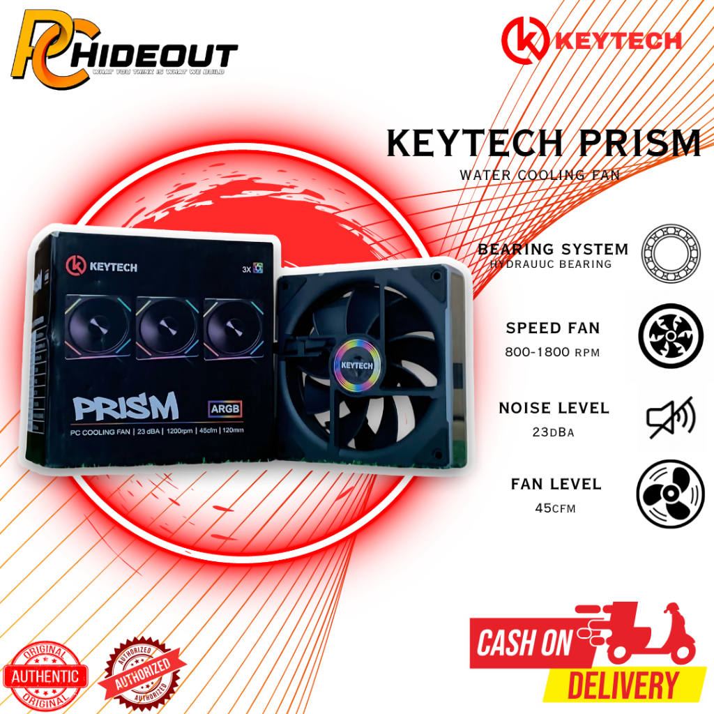 KEYTECH PRISM ARGB PC COOLING FAN (3pcs) | Shopee Philippines