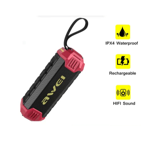 SALE Awei Y280 Portable Wireless Bluetooth Bass Ipx4 Waterproof Speaker ...