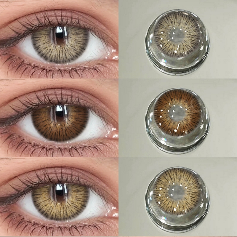 Spot goods Color Contact Lens Best Selling Big Eyes Korean Brown/gray ...