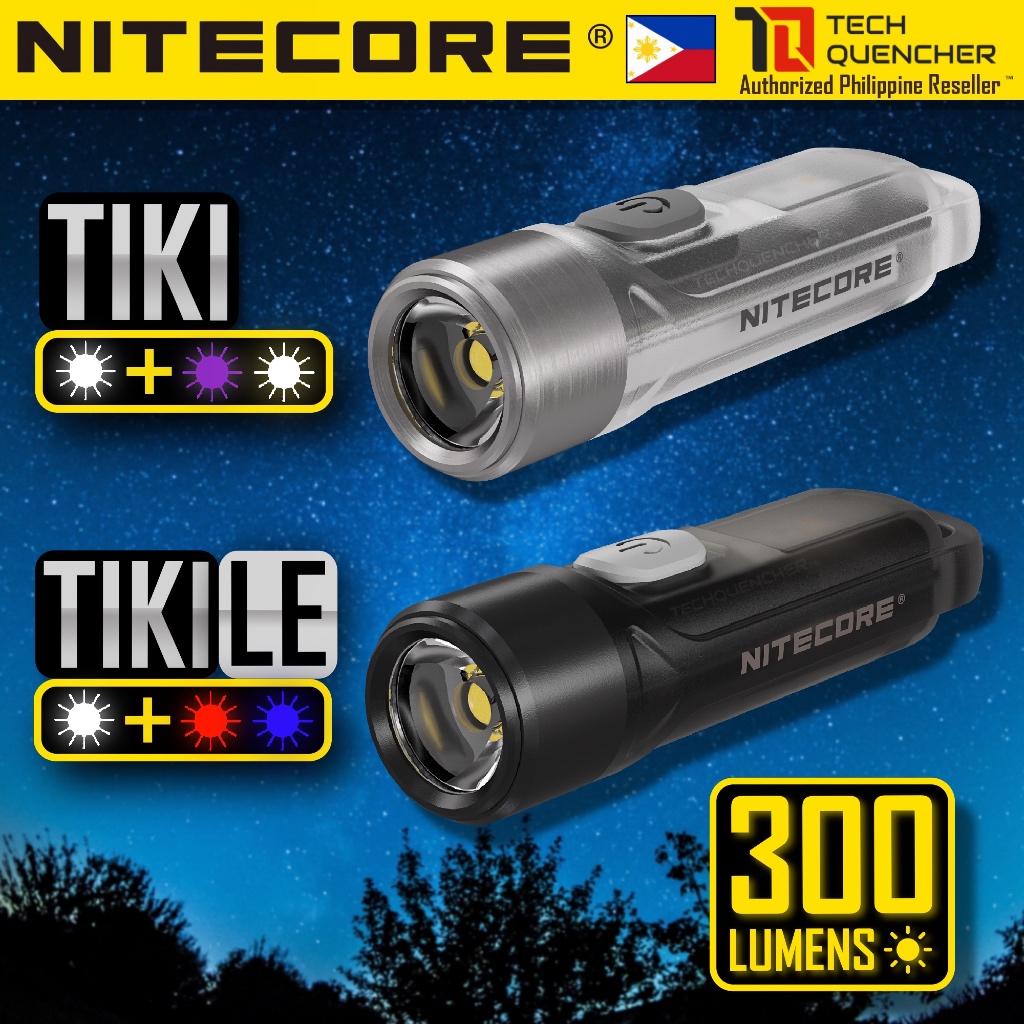 Nitecore TIKI and TIKI LE Flashlight - 300 Lumens - USB-C Rechargeable ...