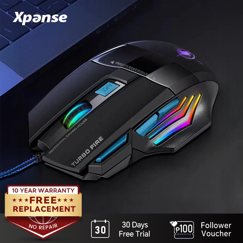 Xpanse Wireless Gaming Mouse Silent Mice For Laptop/PC Wire/Computer ...