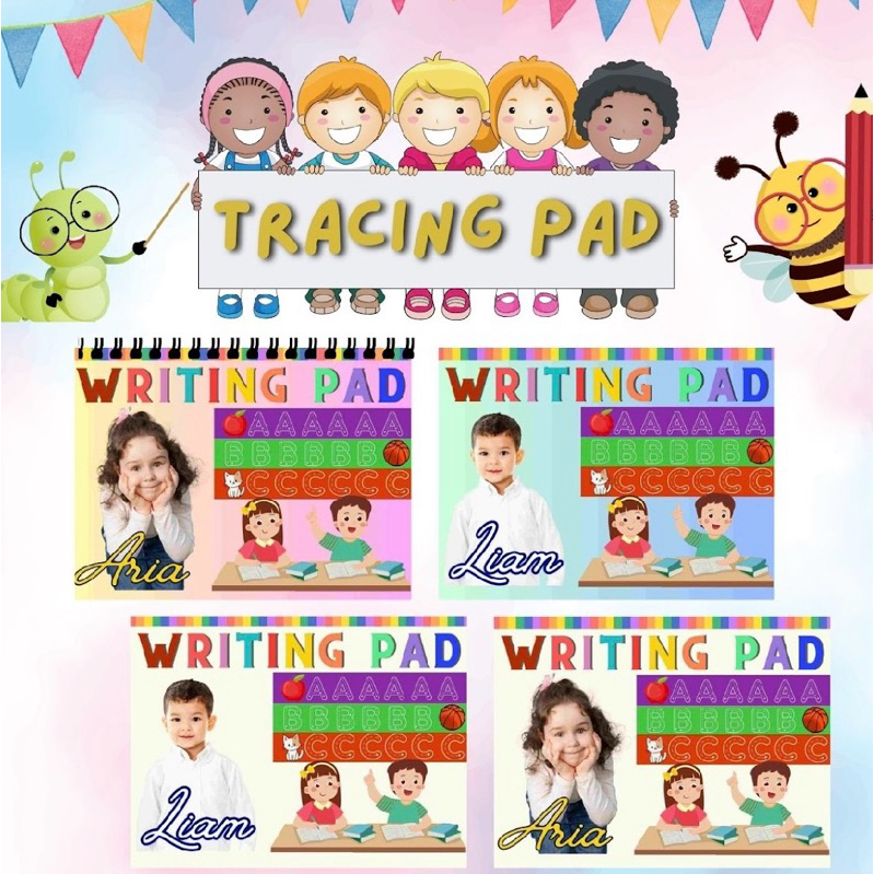 PERSONALIZED TRACING PAD FOR KIDS (50PAGES) | Shopee Philippines