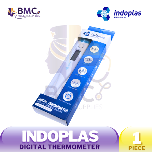 Indoplas Thermometer Oral/Underarm/ High Accuracy With Beeper | Shopee ...