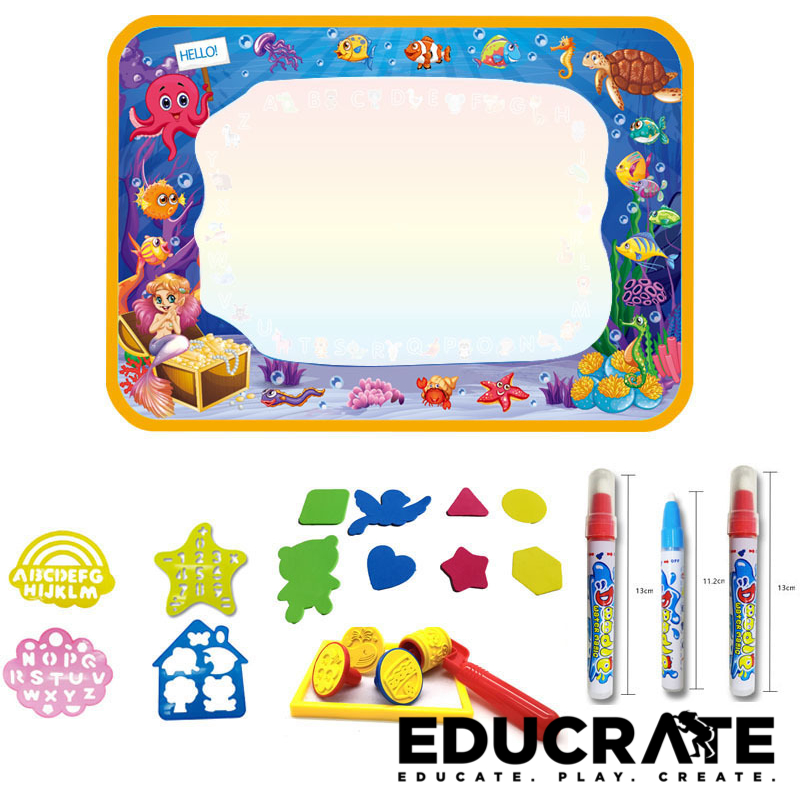 Educrate Large Magic Water Mat 100*70 / Water Painting Doodle Mat ...