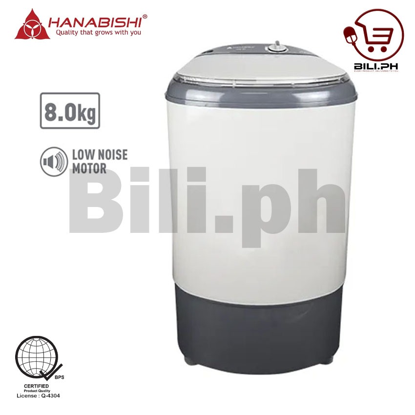 Hanabishi HSD-80 Spin Dryer Stone Series 8kg | Shopee Philippines